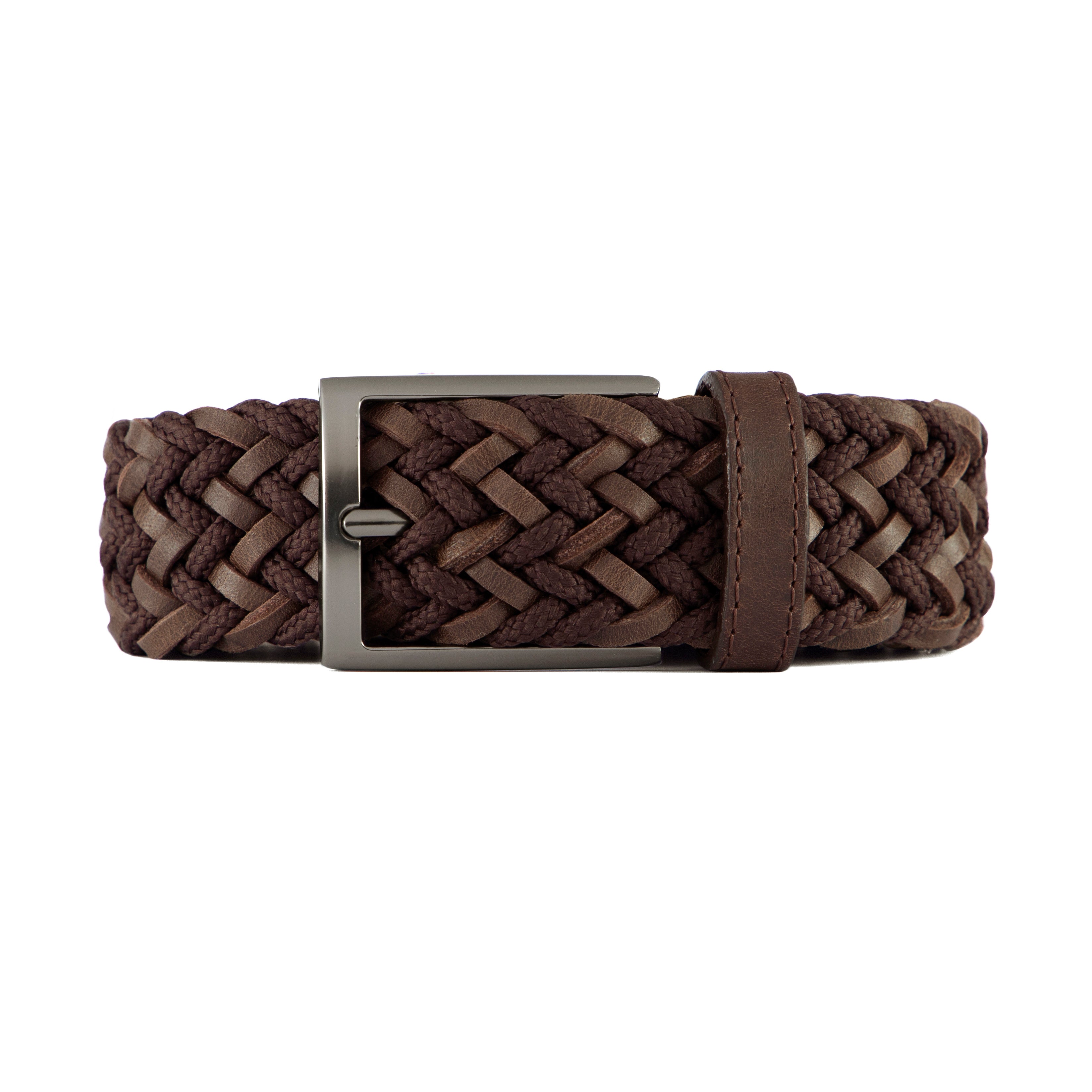 CINTURÓN LEATHER FUSION Café – LAZO